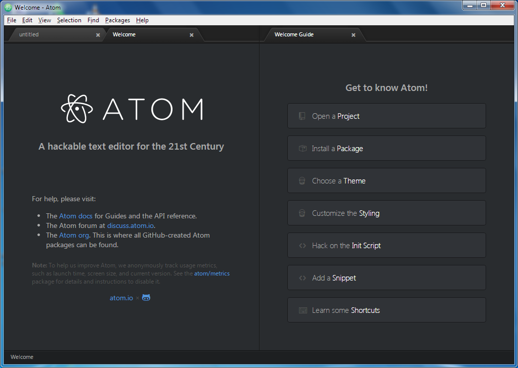 Free Download Atom Text Editor Ringan dan Powerful