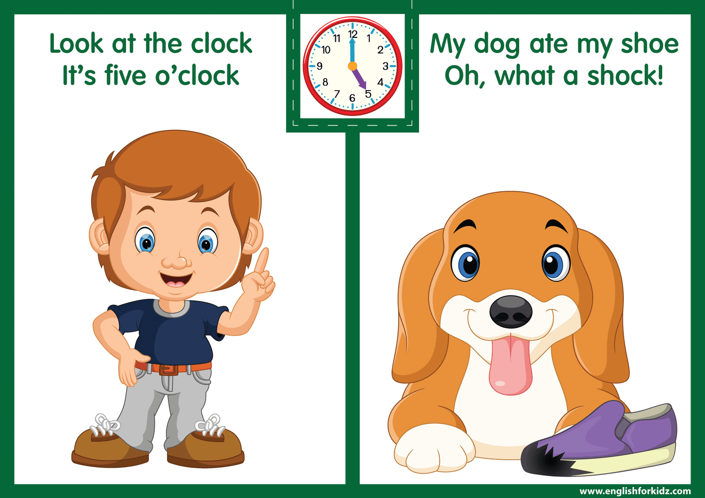 Telling Time On Clock Rhyme Based Worksheets telling-time-on-clock-rhyme-based-worksheets