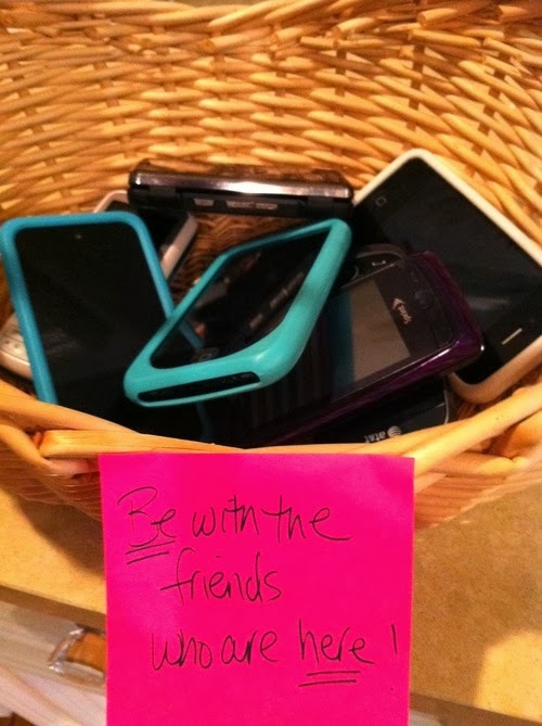 Creative Party Ideas by Cheryl: Surrender Your Phone...Time to Talk ...
