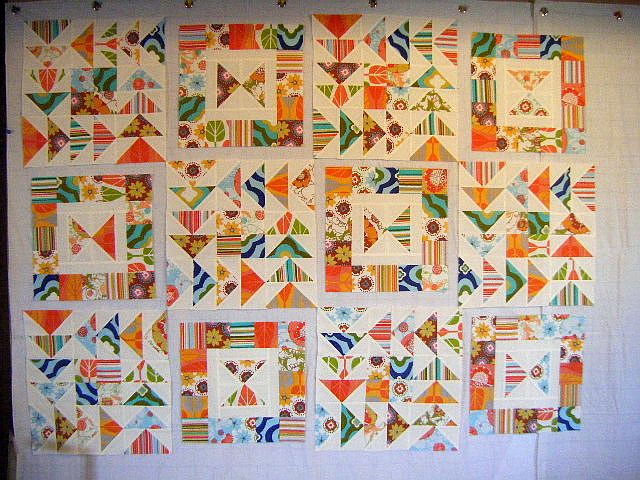 52 Quilts in 52 Weeks: WIP Wednesday - Flying in Squares