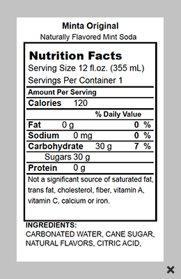 Fitness For The Rest of Us: MINTA: Refreshing Mint Soda ~ Contains ...