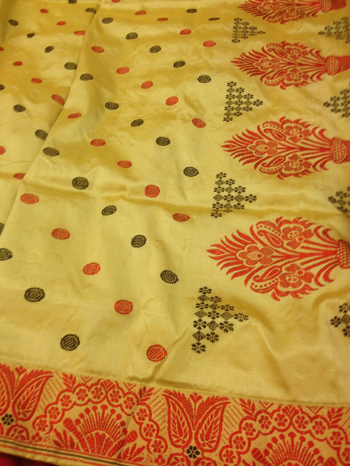 Sohum Sutras: Buy Assam Muga silk Sari