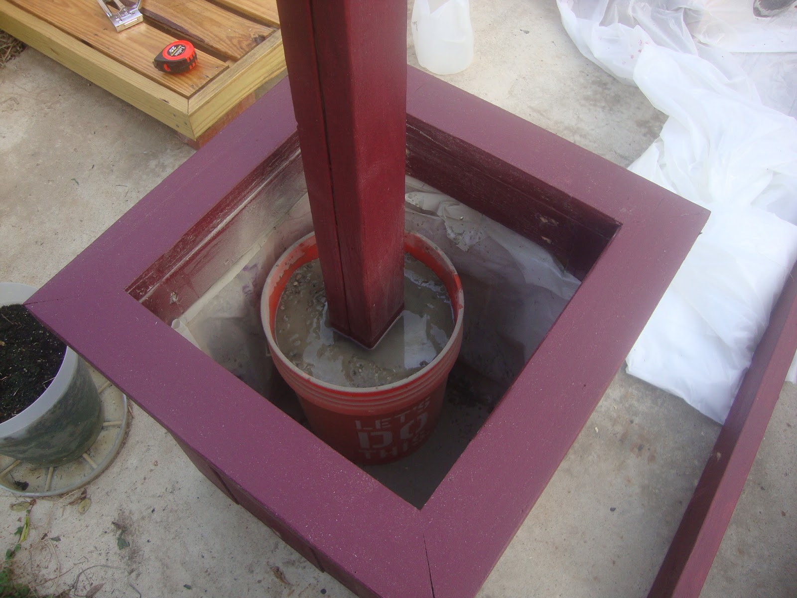 I Made This From the World Wide Web: Wood Post Bucket Weight inspired ...