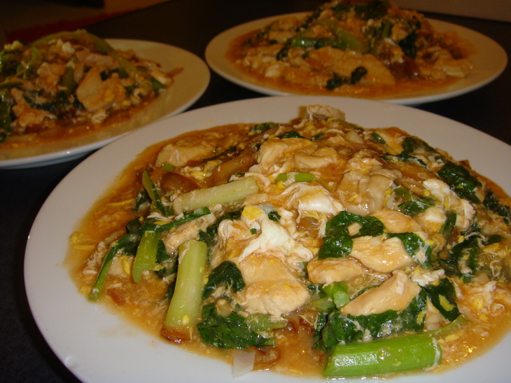 Hungry Fat Chef: Wan Tan Hor with Tomato Ketchup for Dinner~!