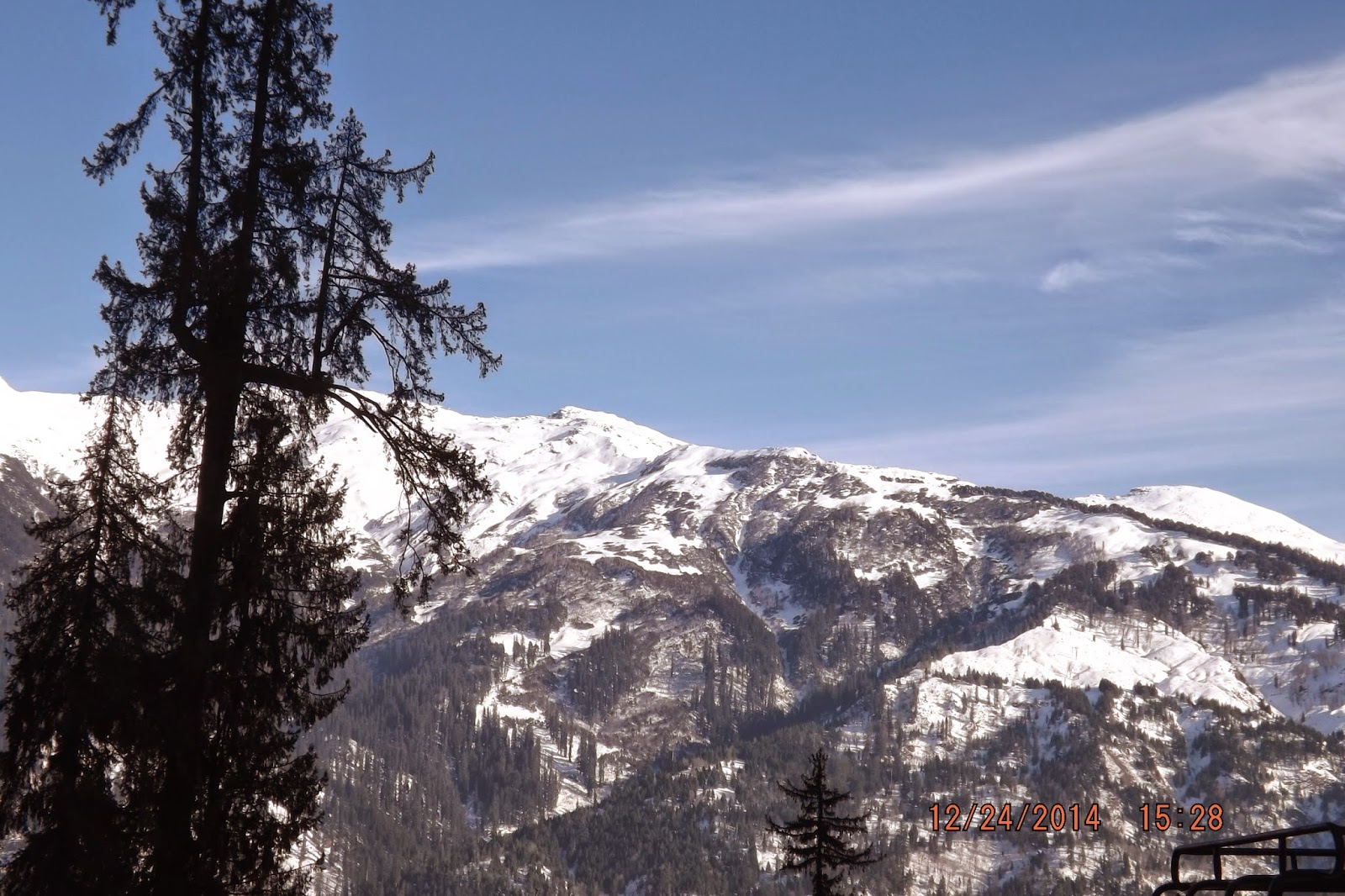 Solang Valley as seen on 24th December 2014