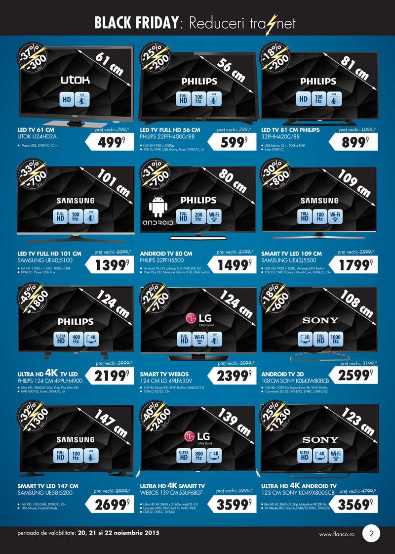 CATALOG FLANCO BLACK FRIDAY 2015 - REDUCERI TRAZNET LA MASINI DE SPALAT ...