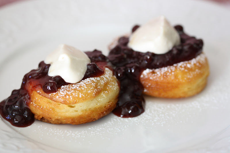 Verbena Pastries: Ricotta Fritters with Raspberry-Cranberry Compote and ...
