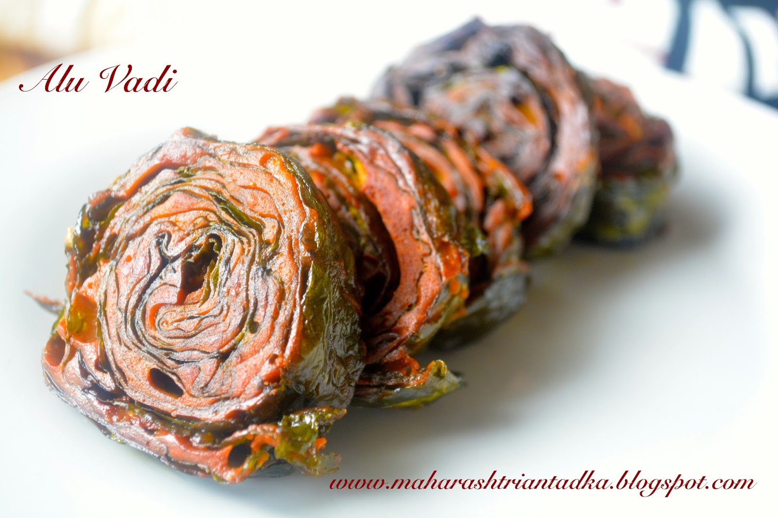 Alu Vadi Maharashtrian Tadka alu-vadi-maharashtrian-tadka