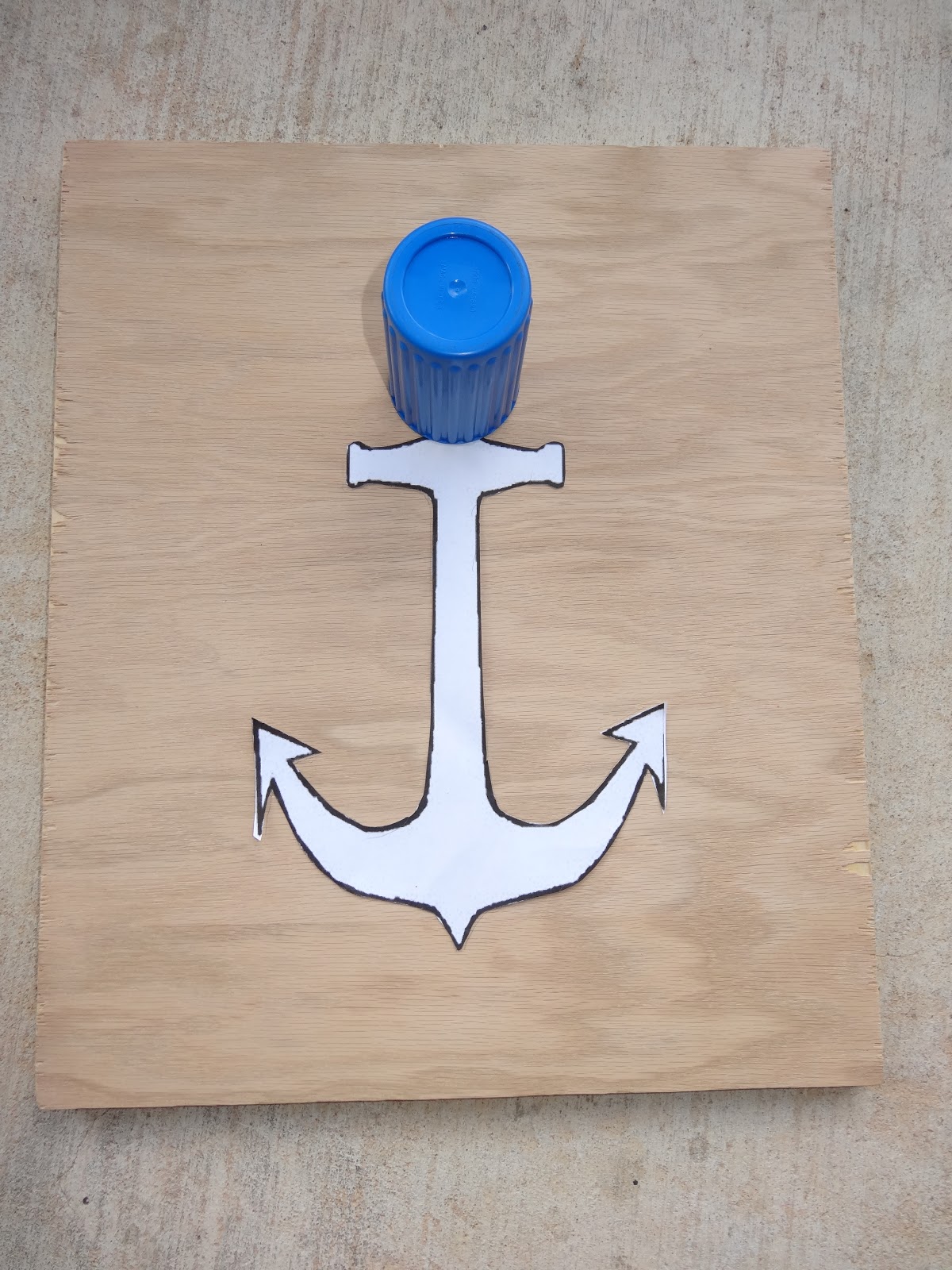 Milk&Honey: How to make an anchor with String Art