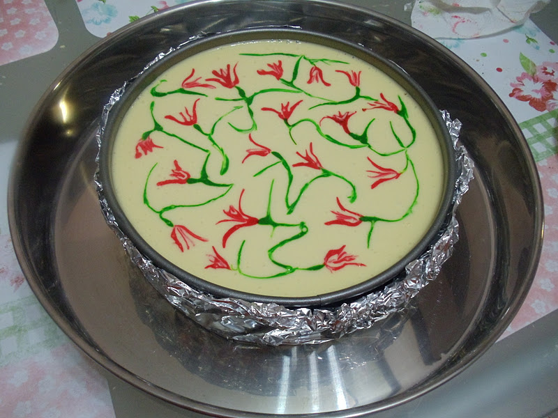 Life is colorful: Step by Step... Kek Chocolate Cheese Comel