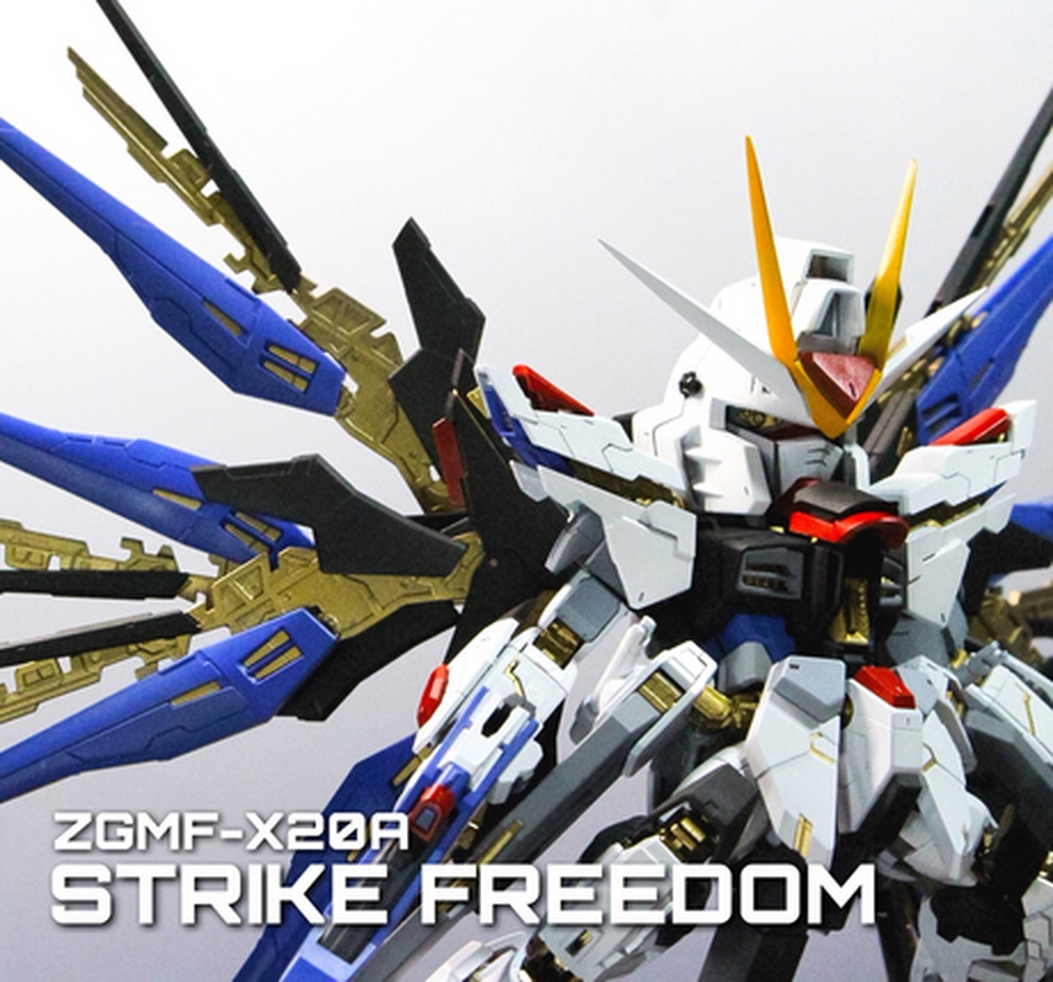 Custom Build: SD x RG 1/144 Strike Freedom Gundam