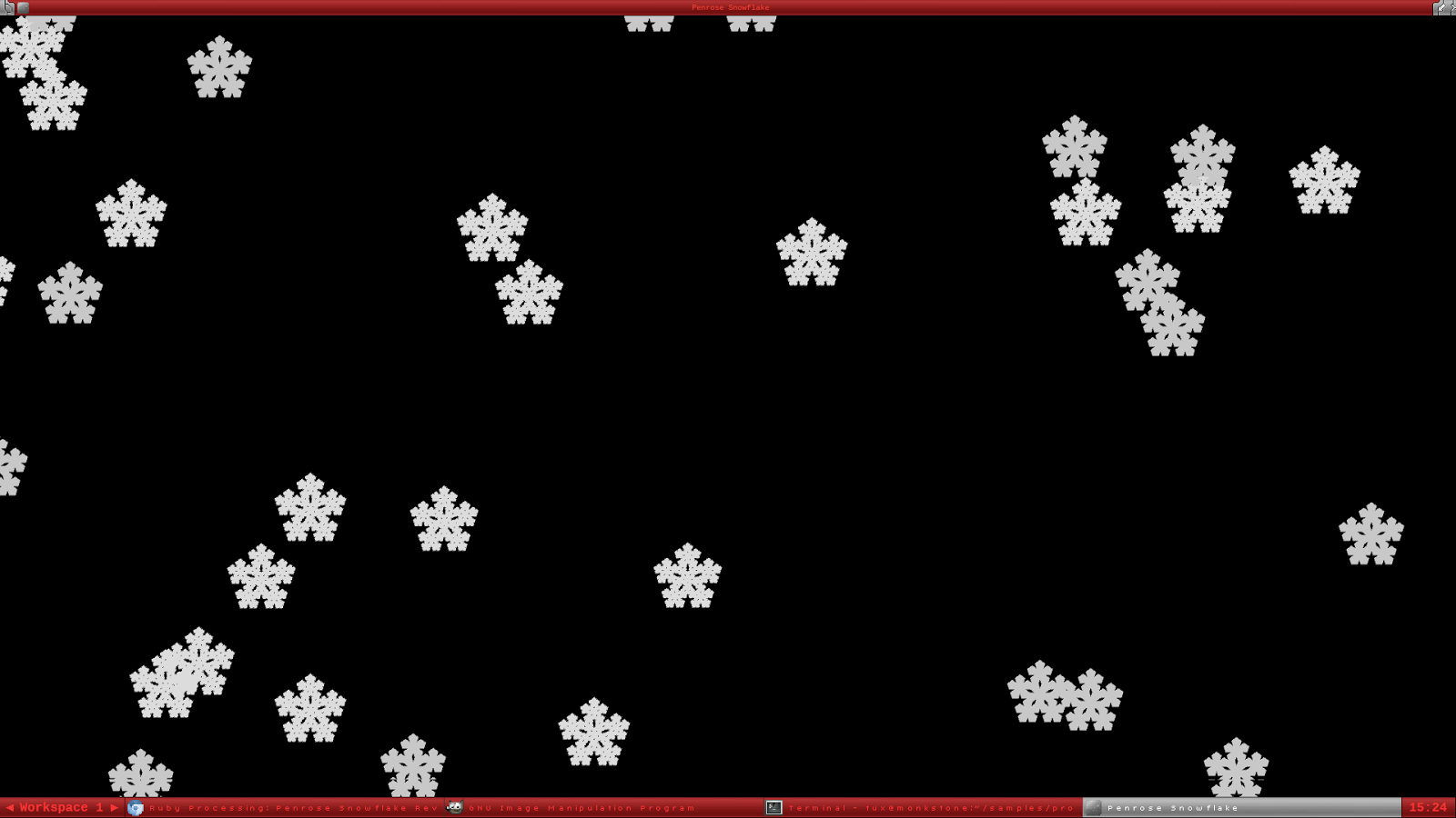 Ruby Processing: Penrose Snowflake Revisited