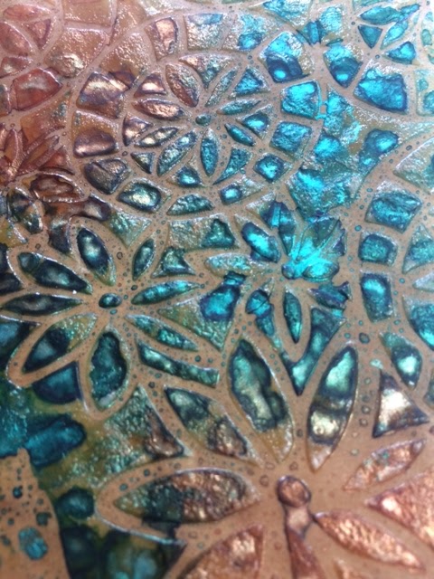PaperArtsy: 2015 #15 Paua Shell Effect {a video by Lin Brown}