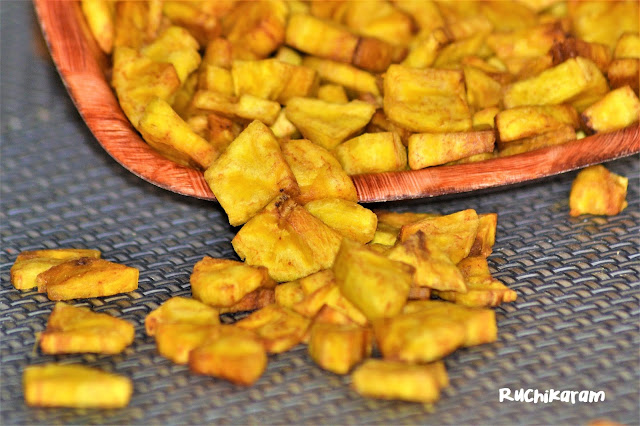 Ruchikaram: Varutha Upperi | Vishu and Onam Sadya Upperi | Kaya Nurukku ...