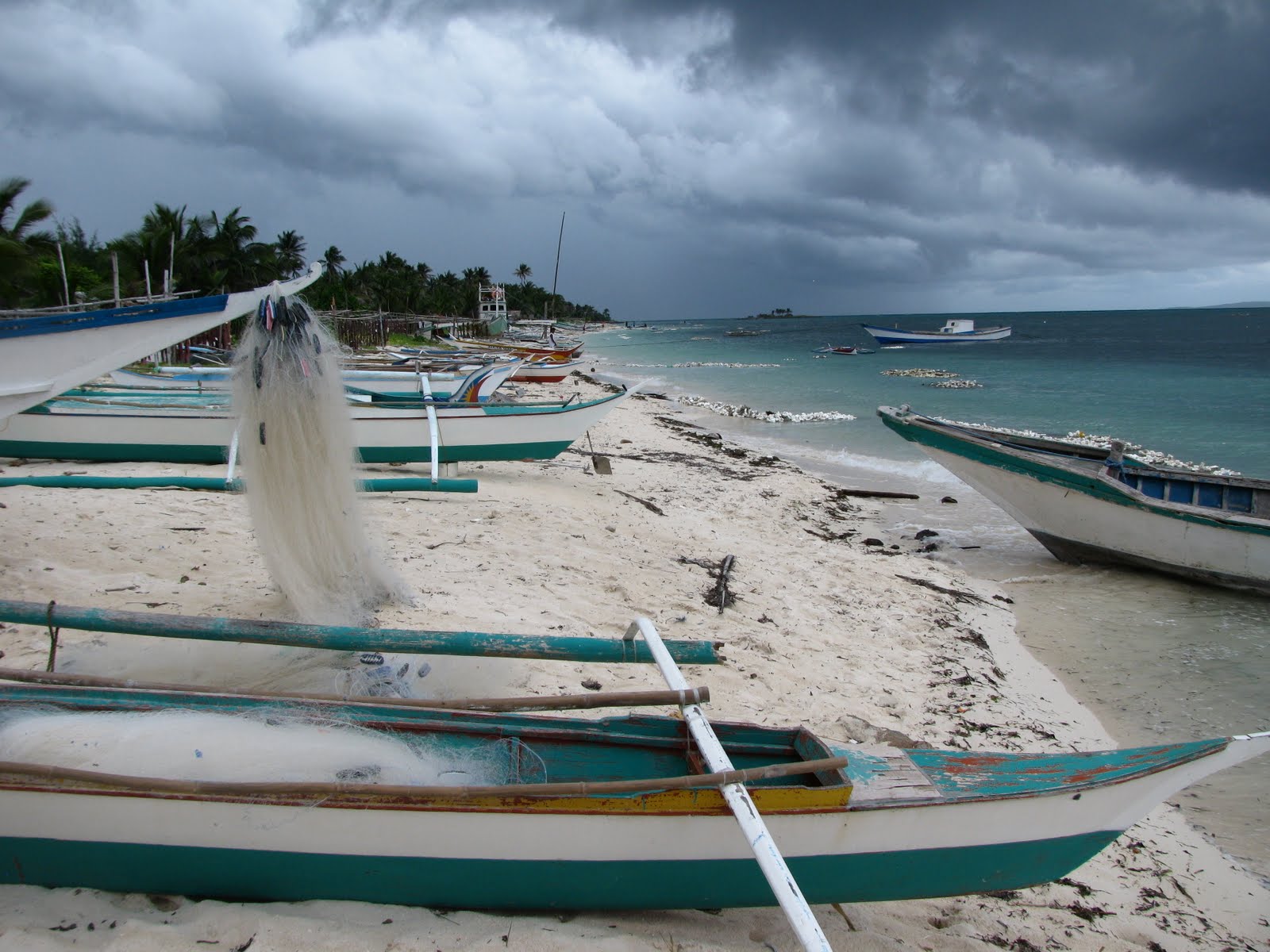 Boat on Shore!: CALUYA, ANTIQUE