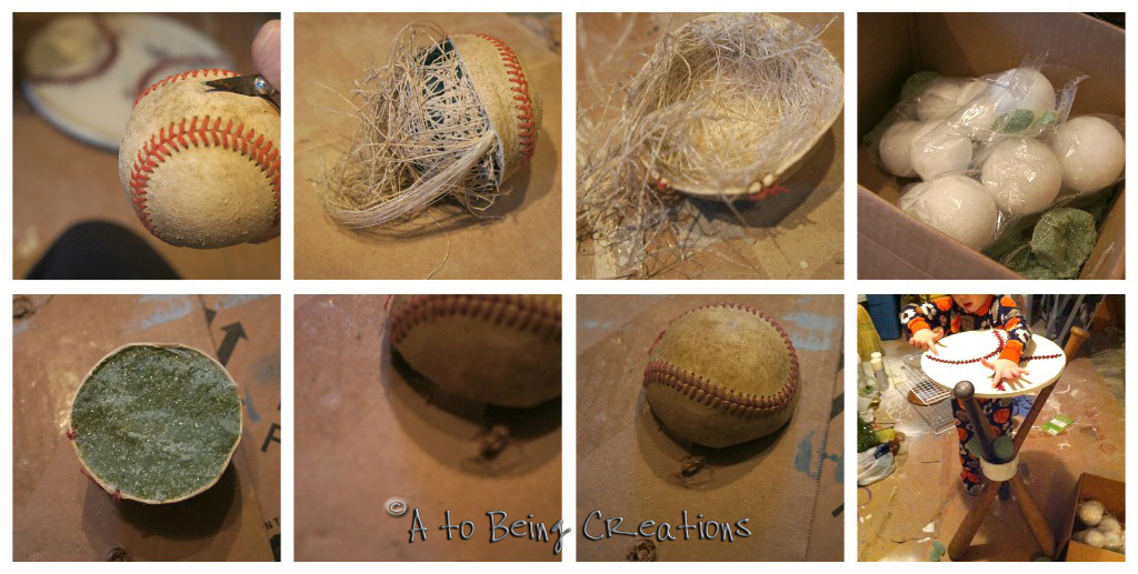 From A to Being: Homemade Christmas #5 Baseball Bat Night Stand