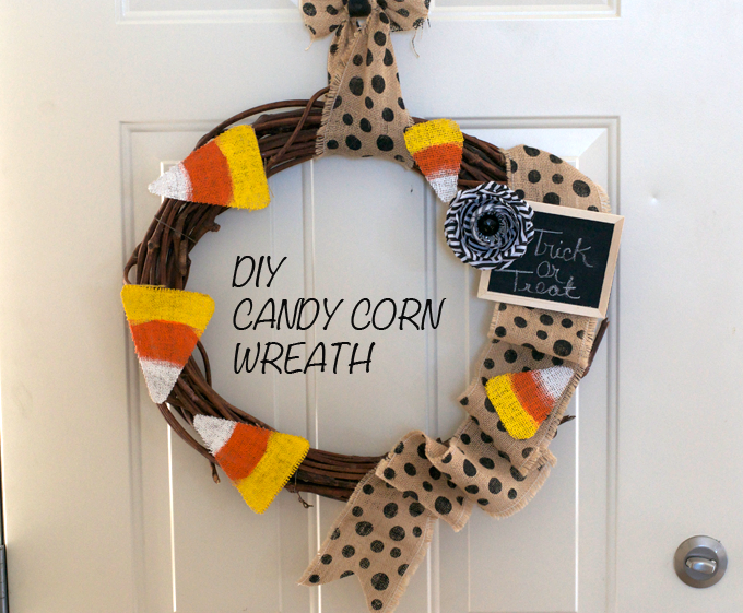DIY - Candy Corn Wreath - Peridot Skies