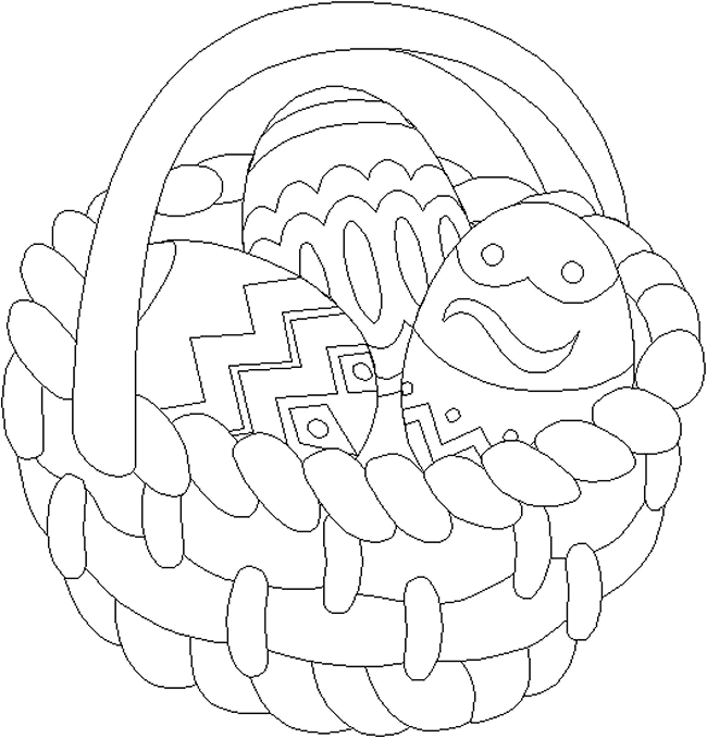 Jocuri pentru copii mari şi mici: Planşe de colorat de Paşti