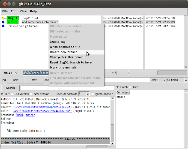 圖解 Git 版本控制: Cola Git GUI (1)
