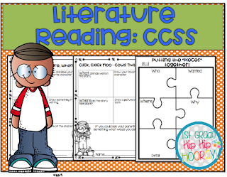1st Grade Hip Hip Hooray!: CCSS Reading/Literature Assessment Activities!