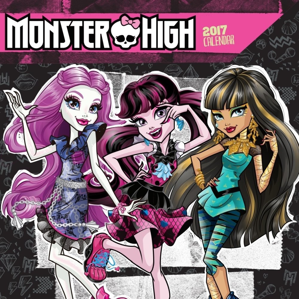 Monster High-Pretty : Calendario de Monster High para 2017