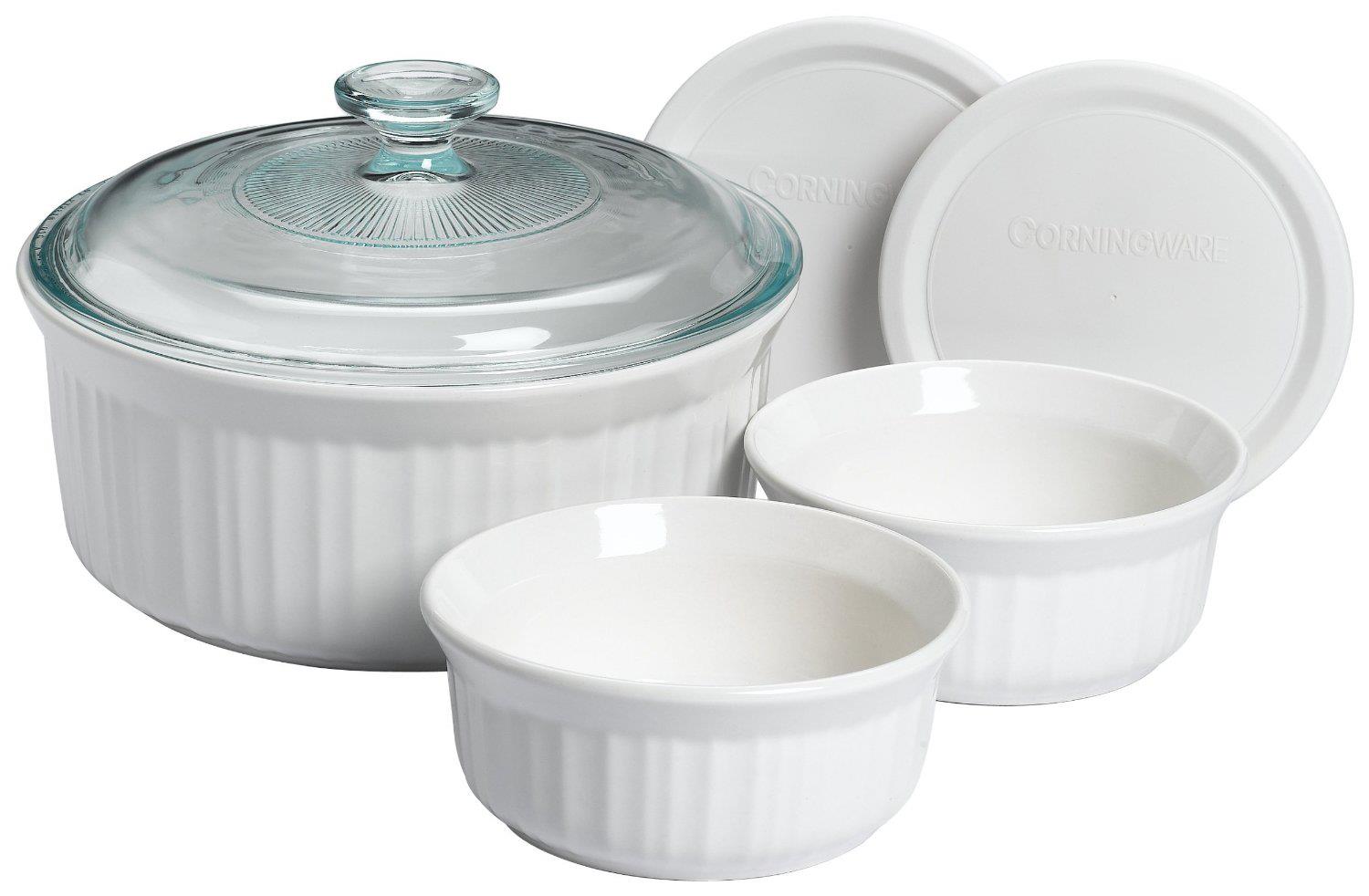 FLEUR DE LiS: CORNINGWARE French White 6piece set