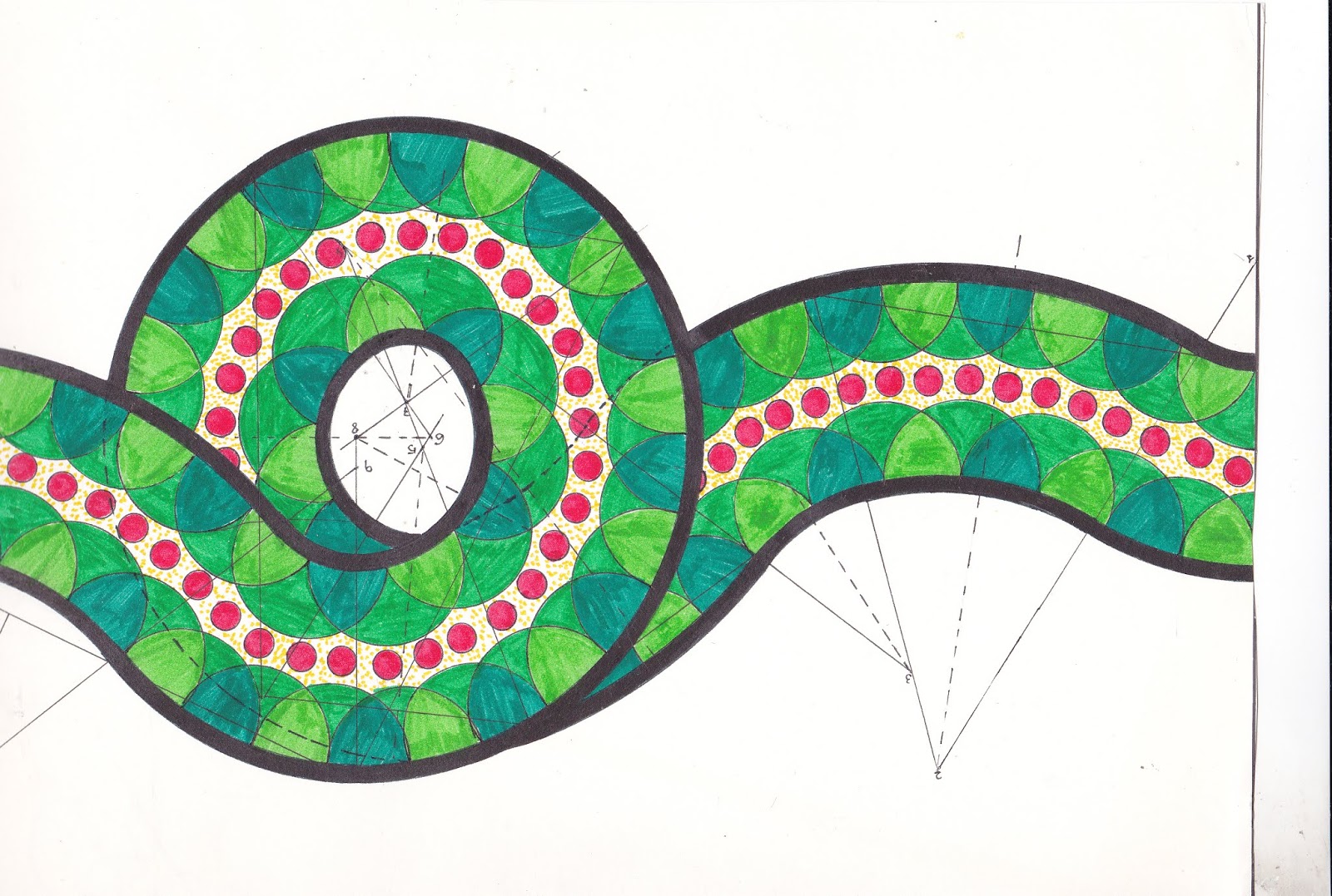 THE IDEA EXCHANGE: 91. 2º ESO. TANGENCY.HOW TO CREATE A SNAKE WITH ...