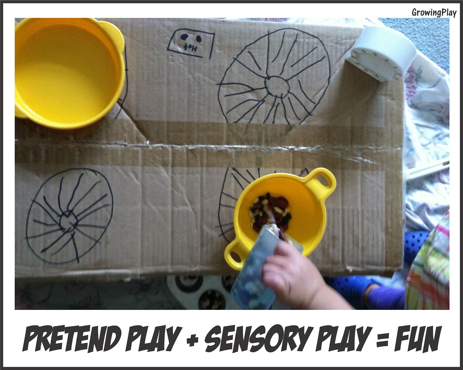Growing Play: Pretend Play Plus Sensory Play = FUN!