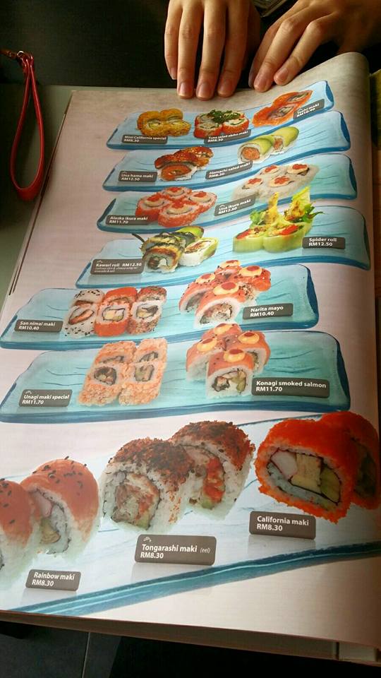 Excapade Sushi Miri Menu Price and Reservation Contact No - Miri Food ...