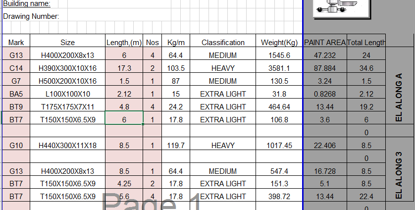 STRUCTURAL ENGINEERING TOOLS: STEEL STRUCTURE BOQ COMPILOR