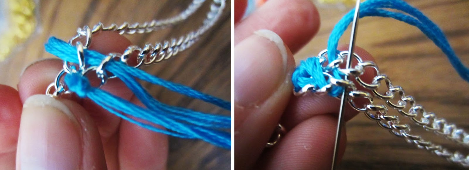 Make a Statement: DIY Woven Chain Necklace Tutorial