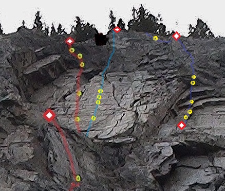 Animas River Crag: Northern Slabs Area