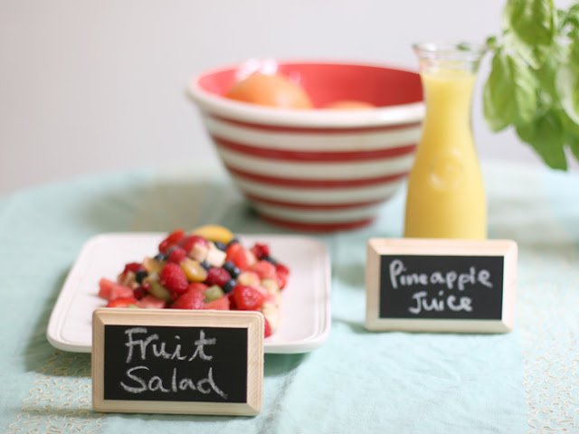 DIY: Chalkboard Buffet Labels - Say Yes