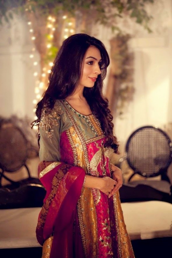 Latest Beautiful Pakistani Engagement Dresses for Girls for year 2014 ...