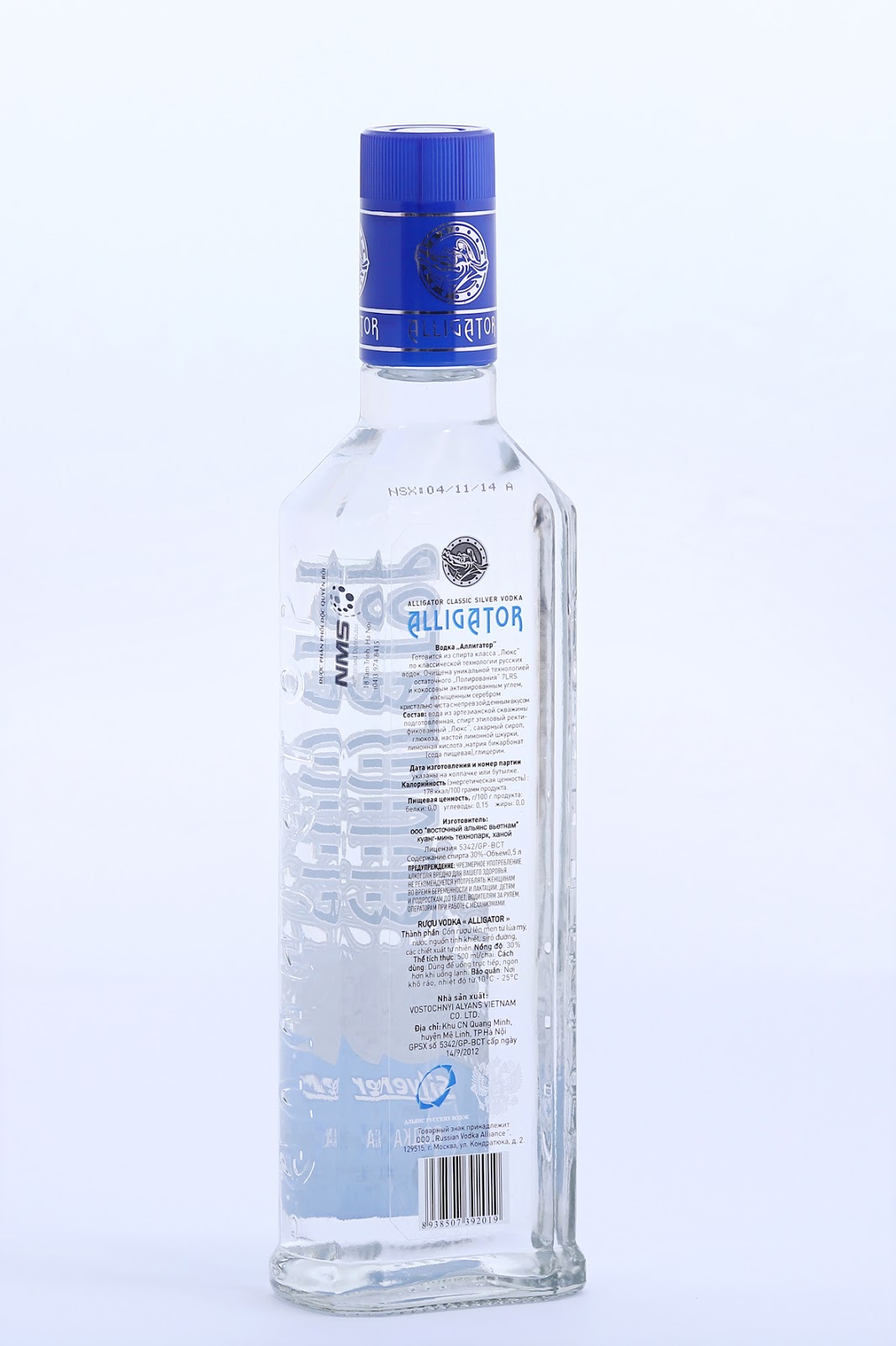 Rượu Vodka Cá Sấu xanh 500ml ~ Bán rượu chuyên nghiệp tại Hà Nội