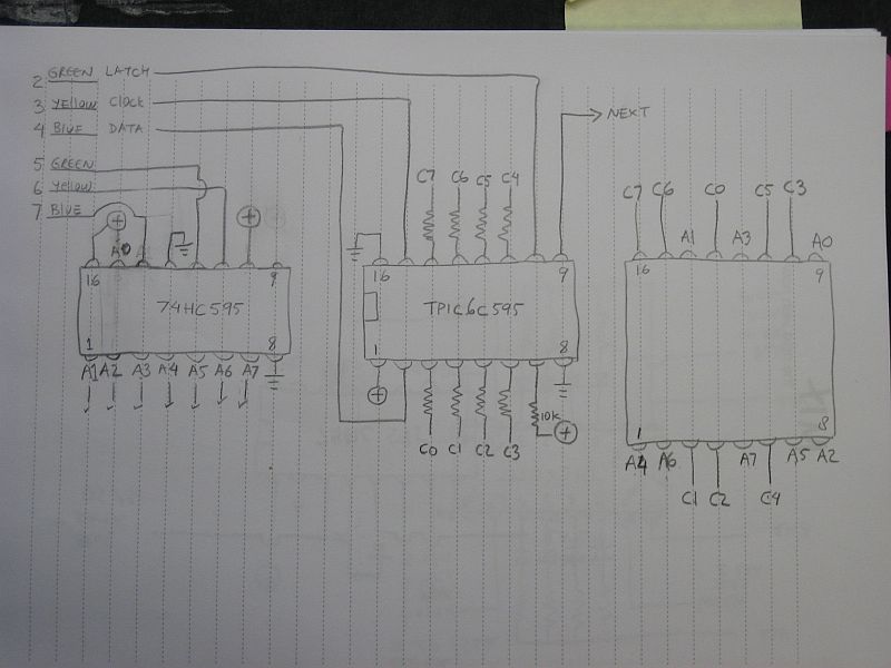 8*8 led matrix connection digram
