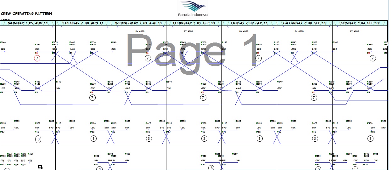 Crew Operating Pattern: Crew Operating Pattern (Cropa)