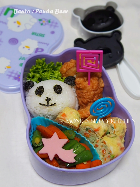 Bento #5 : Panda Bear - Monic's Simply Kitchen