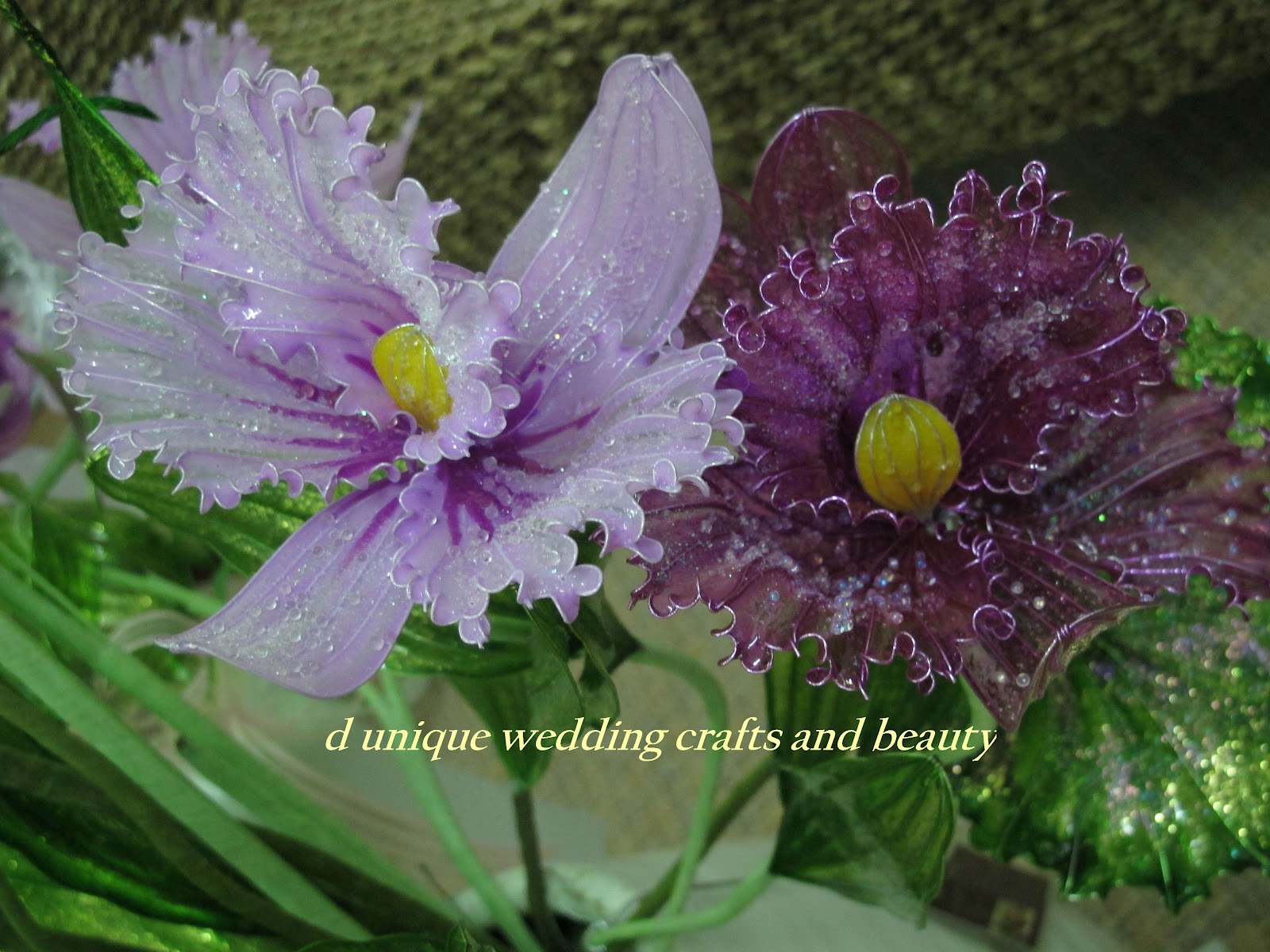 D' Unique Wedding Crafts & Beauty: Bunga Dip Mix in Vase