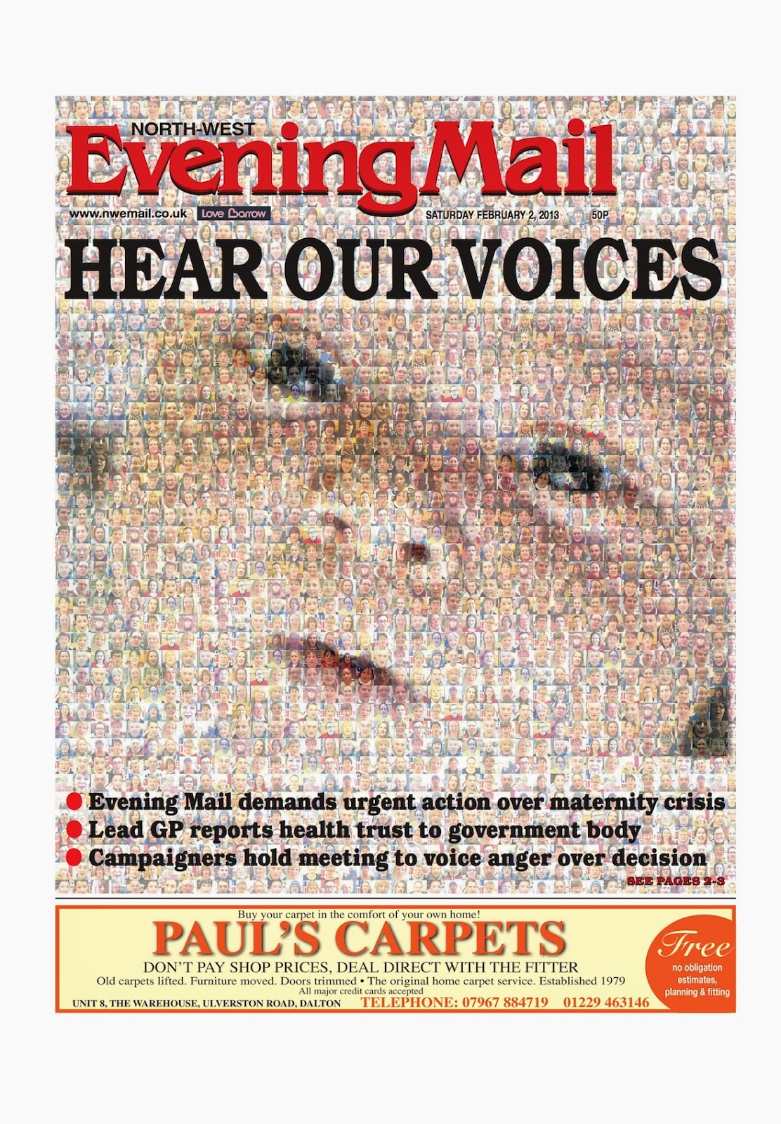 Sands Media Services: Six powerful regional newspaper front pages