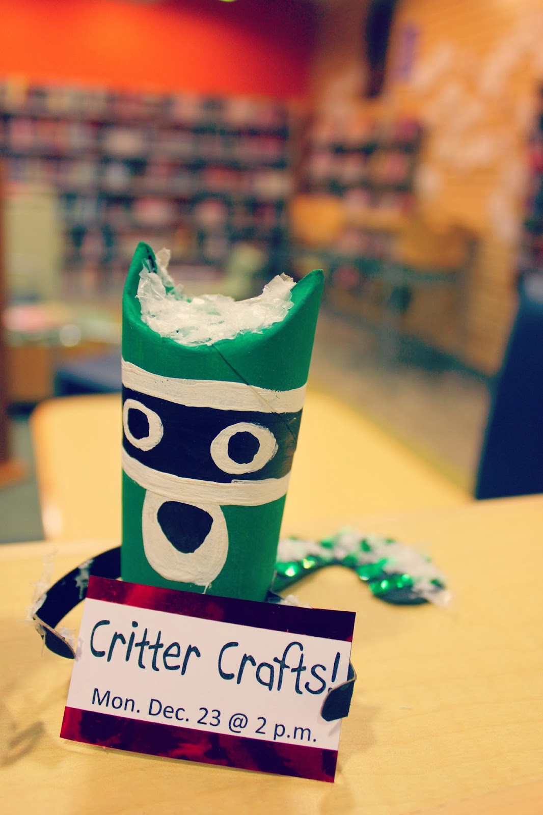 Teen Blog @ FRVPLD: What does the fox say? -- "Come to Critter Crafts ...