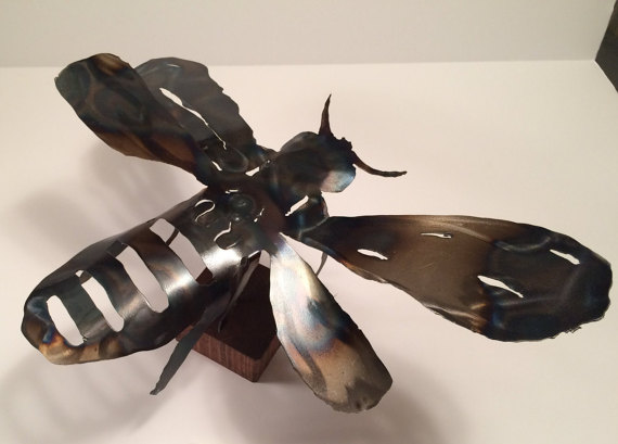 Florida Bee Farm: Honey Bee Metal Sculpture