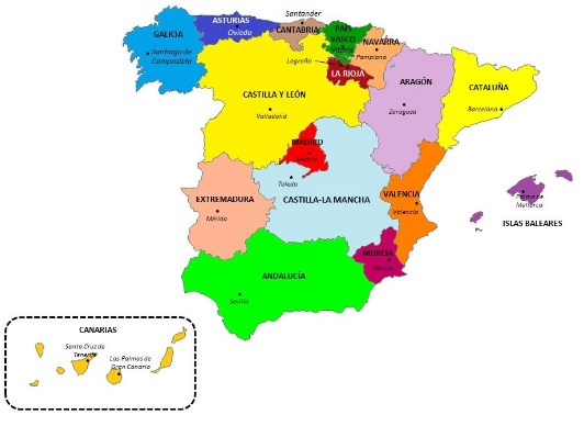 floryteacher: Autonomous communities of Spain