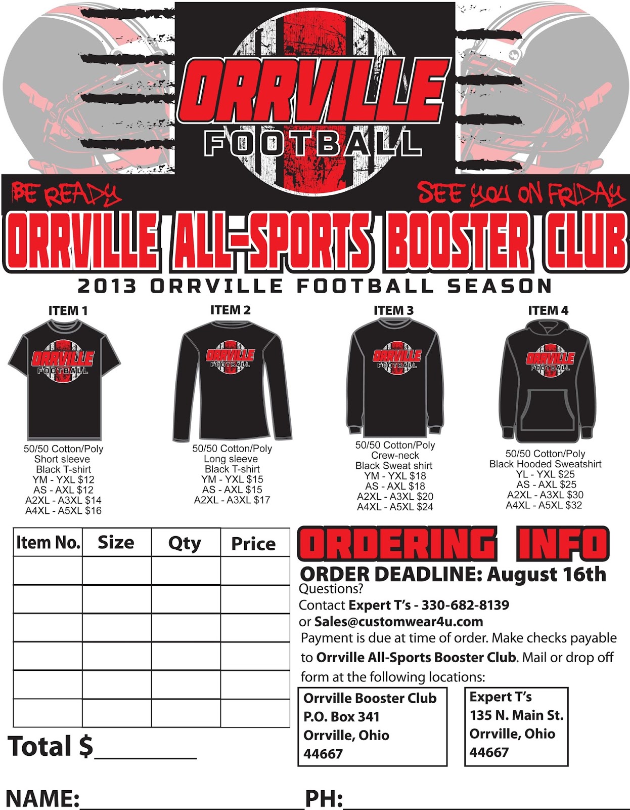 Orrville Red Rider Sports Blog: Community Night Details - Levy News ...