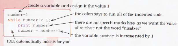 GCSE Computer Science: Python Evidence - Session 3 - While Loops