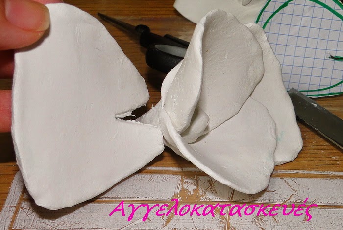 Αγγελοκατασκευές: ΣΤΕΦΑΝΙ ΑΠΟ ΠΗΛΟ - PAPER CLAY WREATH