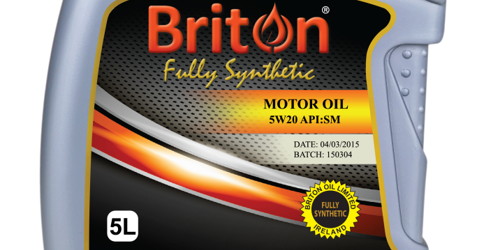 Briton Oil Products: Motor Oil 5W-20 Fully Synthetic