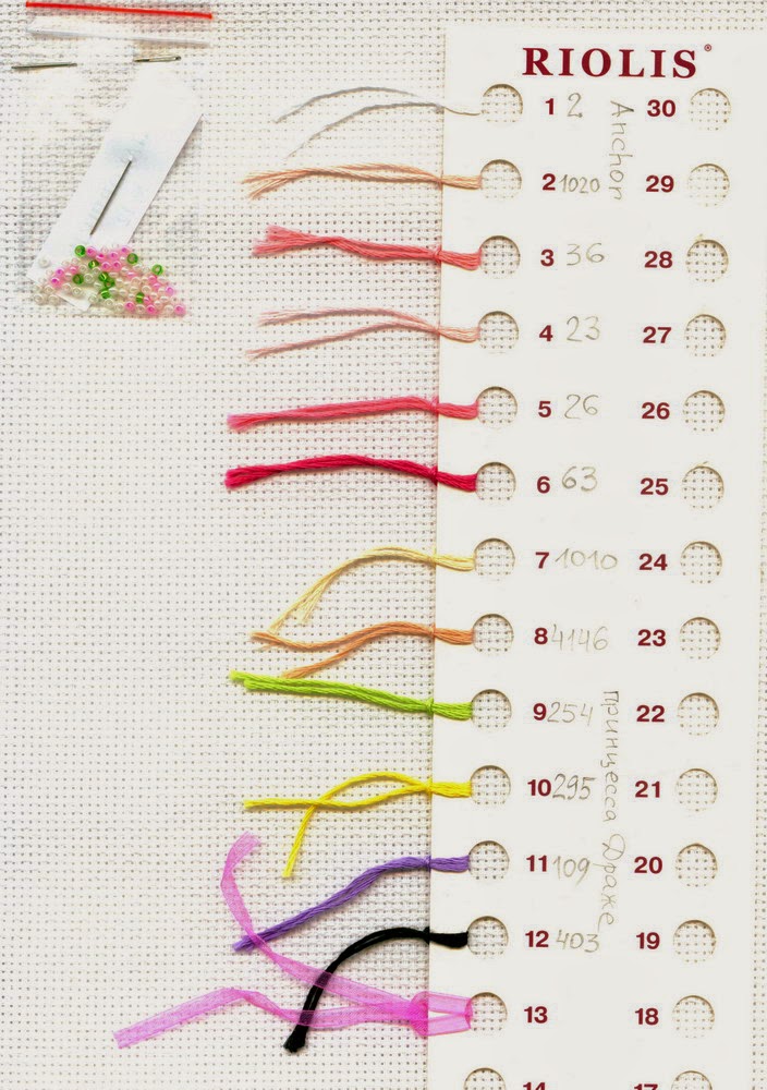 Вышивалка: Скачать схему вышивки Riolis 1149 "Принцесса Драже"