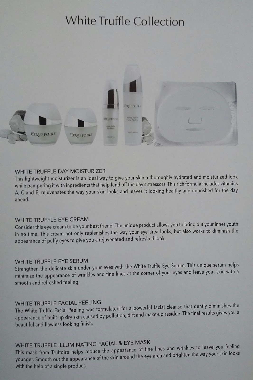 The Wiser's Land: Truffoire White Truffle eye serum and Truffoire white ...
