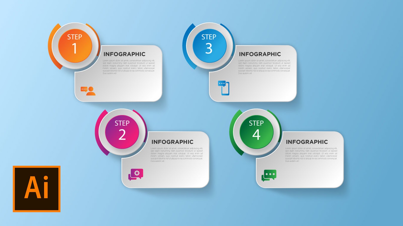 Infographic Tutorial Illustrator Basicon